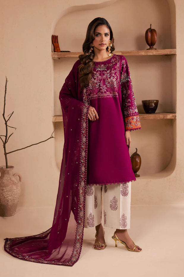 Zeva 3Pc - Embroidered Lawn Dress – Mughaliaz